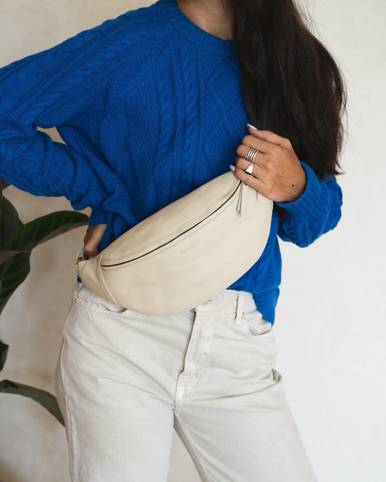MANDRN | The Atlas- Bone Leather Fanny Pack