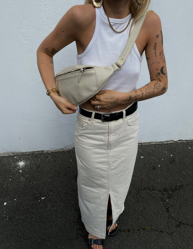 MANDRN | The Atlas- Bone Leather Fanny Pack