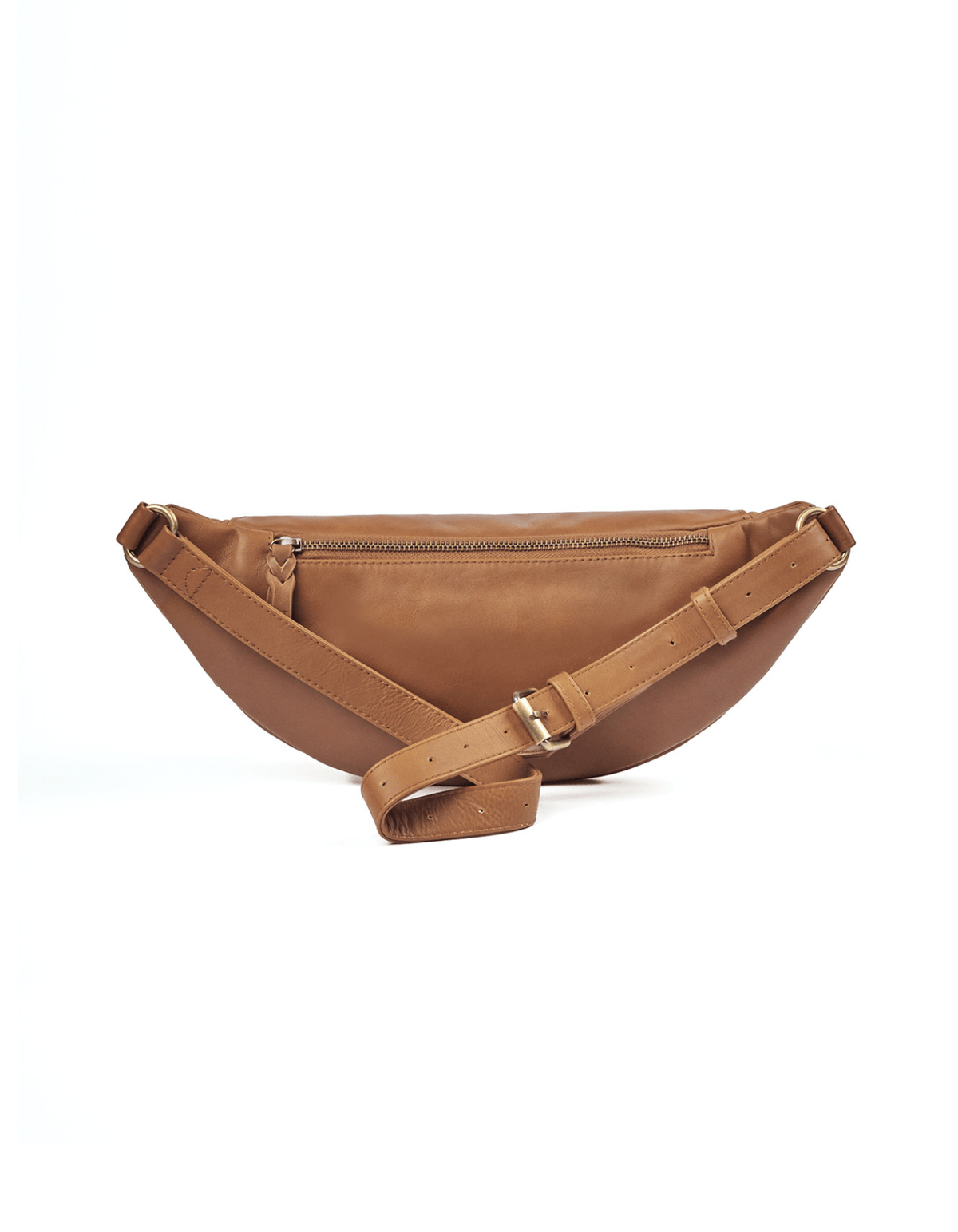 MANDRN | The Atlas- Tan Leather Fanny Pack