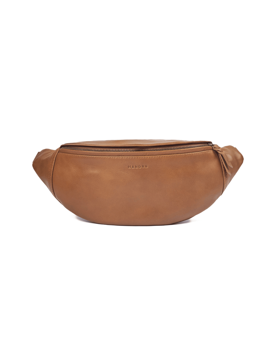 MANDRN | The Atlas- Tan Leather Fanny Pack