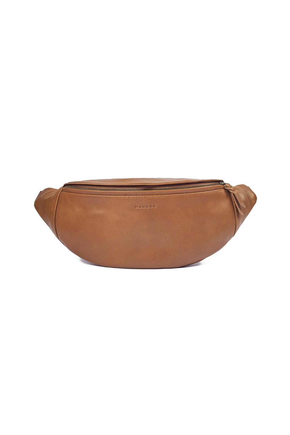 MANDRN | The Atlas- Tan Leather Fanny Pack