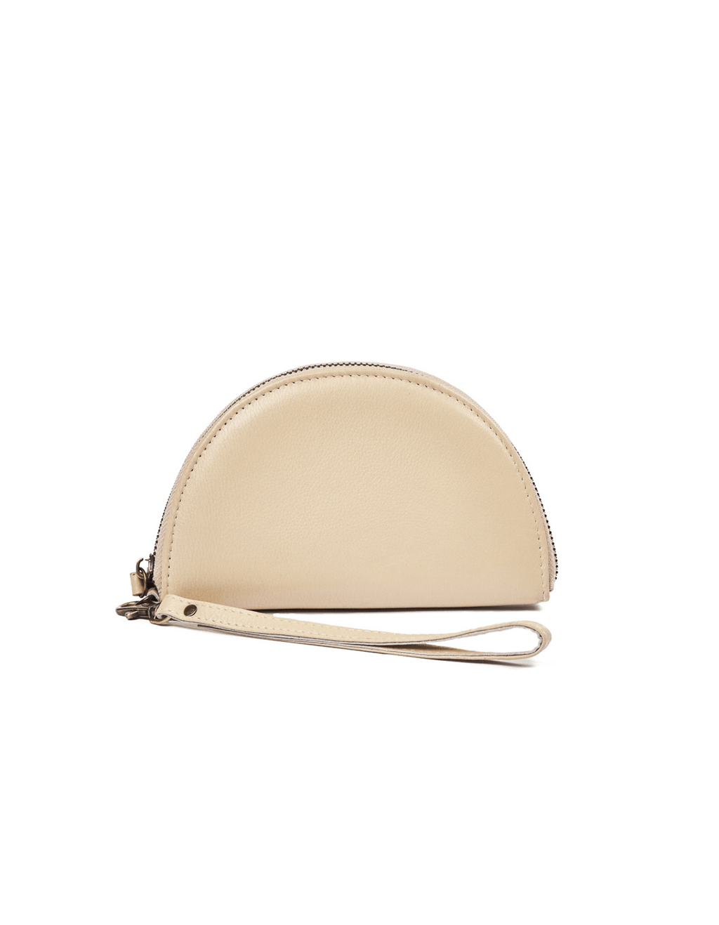 MANDRN | The Wedge - Bone Zipped Leather Wallet