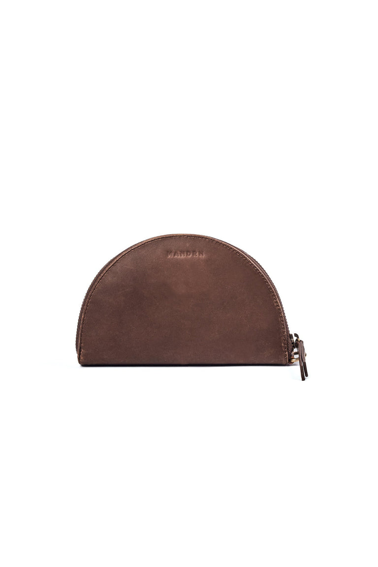 MANDRN | The Wedge - Saddle Brown Zipped Leather Wallet