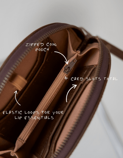 MANDRN | The Wedge - Saddle Brown Zipped Leather Wallet