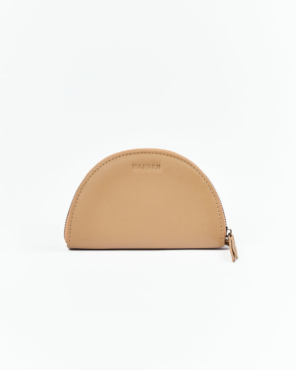 MANDRN | The Wedge - Sand Zipped Leather Wallet